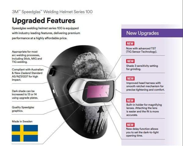 3M™ Speedglas™ Graphic Welding Helmet 100 - Best Prices Online ...