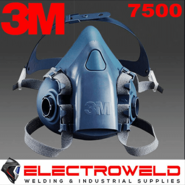 3M 7500 Half Face Respirator Mask For Welding / Flu / Smoke / Fire ...