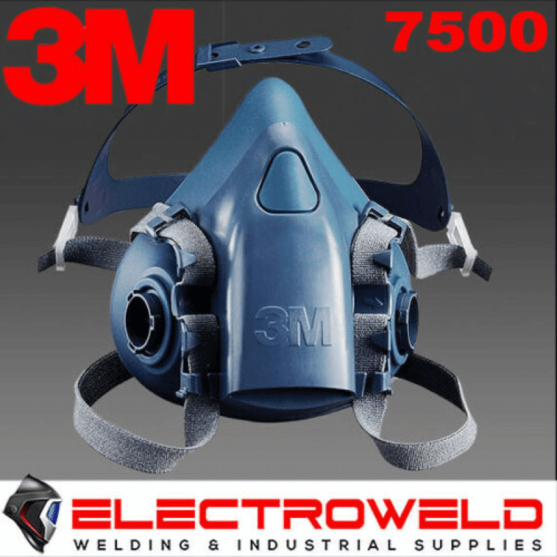 3M 7500 Half Face Respirator Mask For Welding / Flu / Smoke / Fire ...