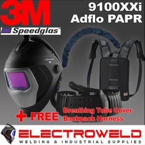 3M Speedglas Welding Helmet 9100xxi + Adflo Papr + Hose Cover ...