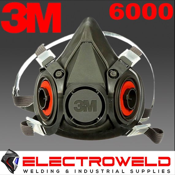 3m Half Face Respirator Reusable Mask, 6000 Series (6300) - S / M / L ...