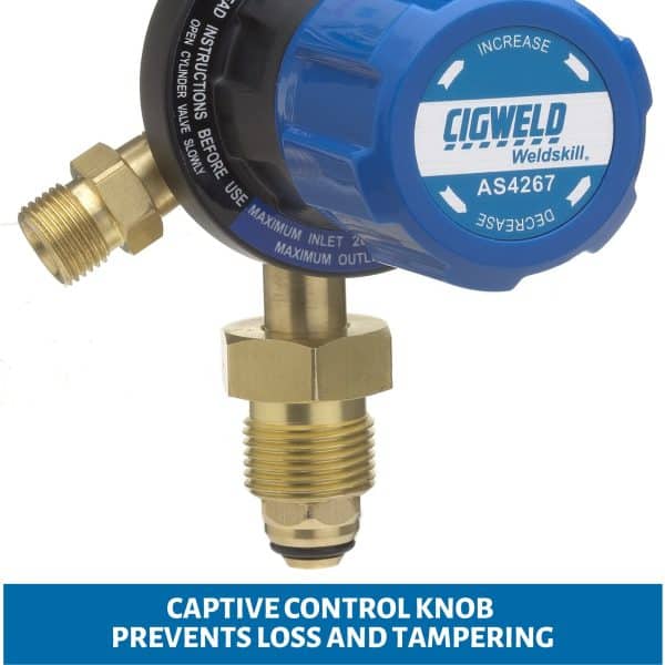 Cigweld Twin Gauge Argon Gas Regulator / Flowmeter, Welding Pressure ...