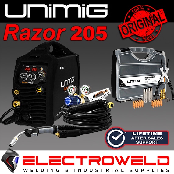 Unimig Razor 205 Smart Set Mig/Tig/Stick Welder - Kumjrrw205ssmig ...