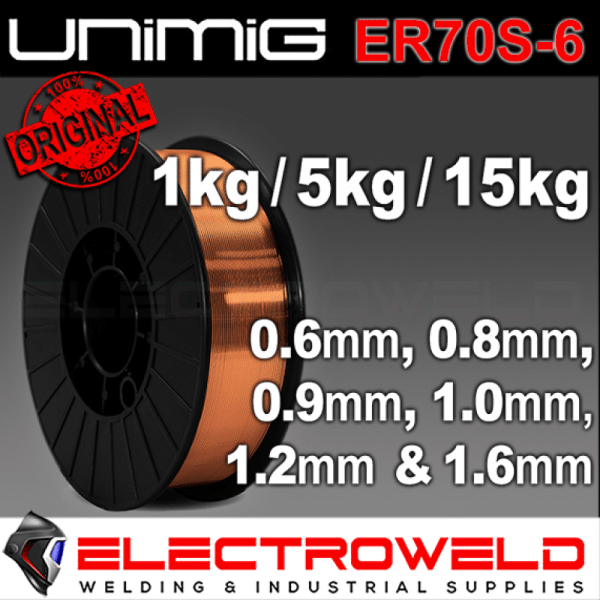 Unimig 0.9mm 5kg Solid Steel Welding Wire ER70S-6 - Best Prices Online - Electroweld