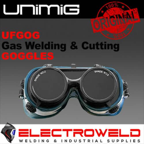 Unimig Gas Welding & Cutting Goggles / Glasses, Shade 5 Eye Protection ...