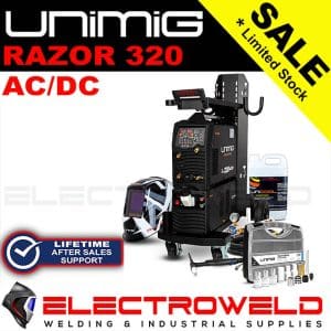 Unimig Razor 350 Mig / Tig / Mma Compact Welder - Kumjr350k-sg - Best ...