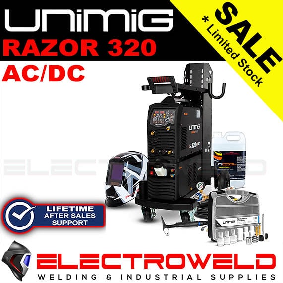 Unimig Razor 350 Mig / Tig / Mma Compact Welder - Kumjr350k-sg - Best Prices Online - Electroweld