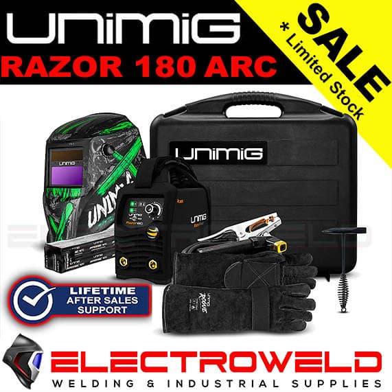 Unimig Razor 200 Acdc Tig Welder, T2/t3 Consumables, Foot Pedal ...