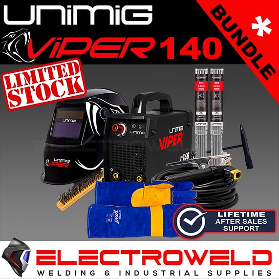 Unimig Razor 200 Acdc Tig - Welder, Foot Pedal, Trolley, 4kg Electrodes ...