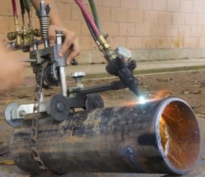 Weldclass Gas Pipe Cutter W/ Quick Clutch & Chain, Oxy/acetylene Oxy ...