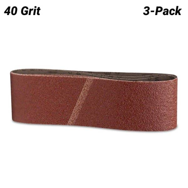 3 x Bosch 533mm x 75mm Linishing Belt 40 Grit, Sanding Belt