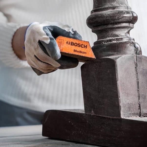 3 x Bosch S470 Mixed Grit Rectangle Hand Sanding Foam Blocks